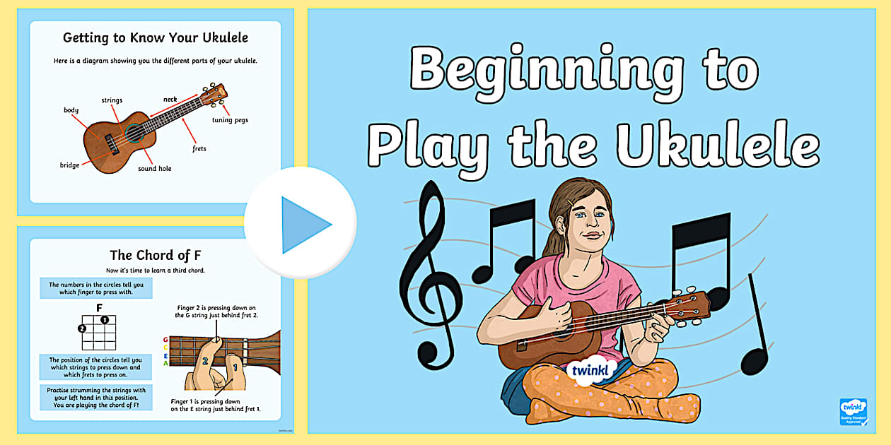Ukulele PowerPoint for Beginners (teacher made) - Twinkl