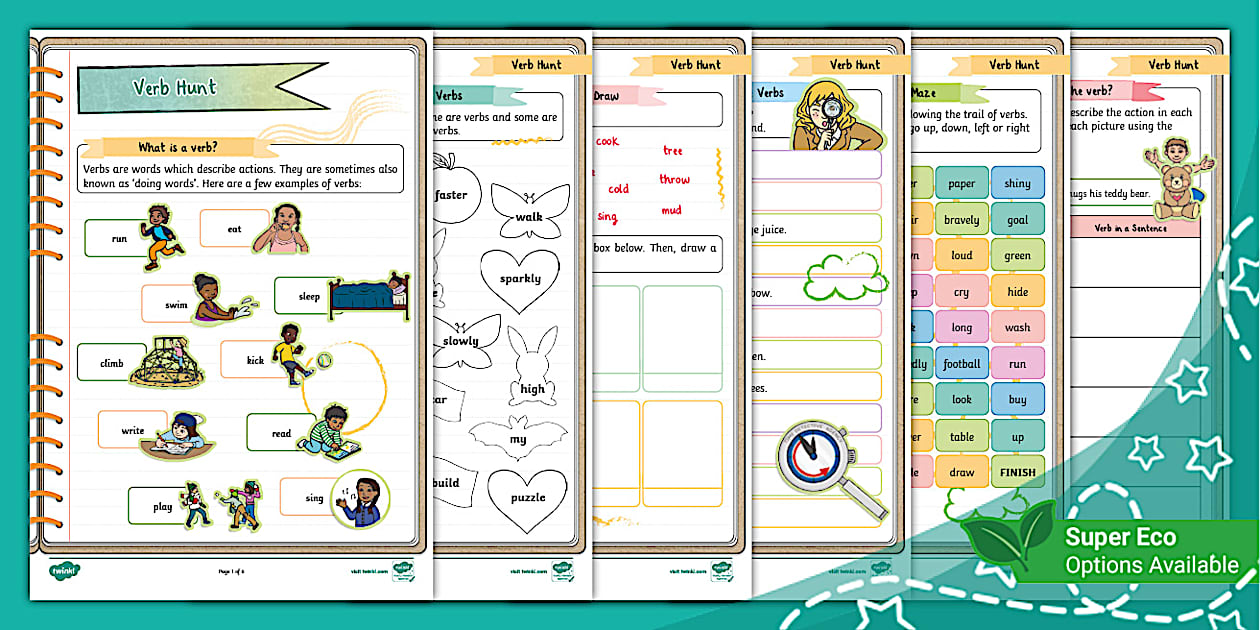 Verb Hunt (Ages 5 - 6)