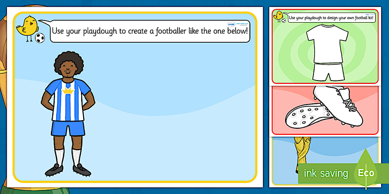 Football World Cup Playdough Mats (teacher made) - Twinkl