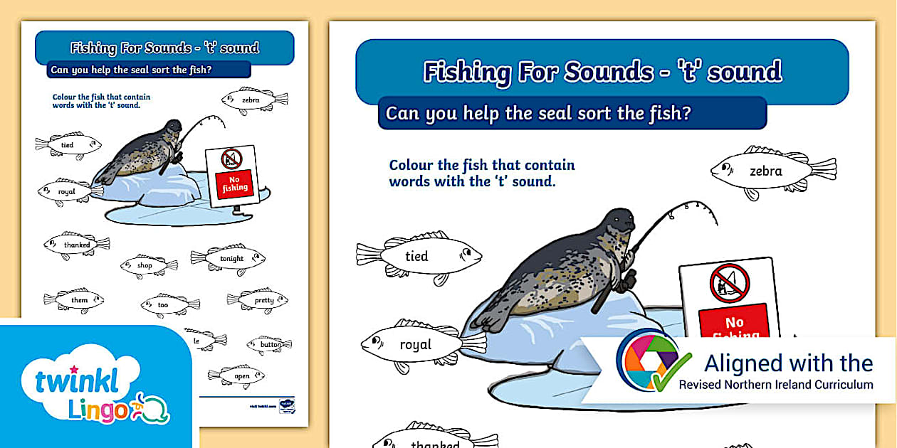 Phase 3b Fishing For Sounds - t (teacher made) - Twinkl