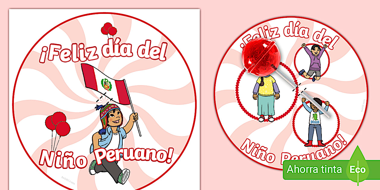 Recuerdo del Día del Niño Peruano - Twinkl Perú - Twinkl