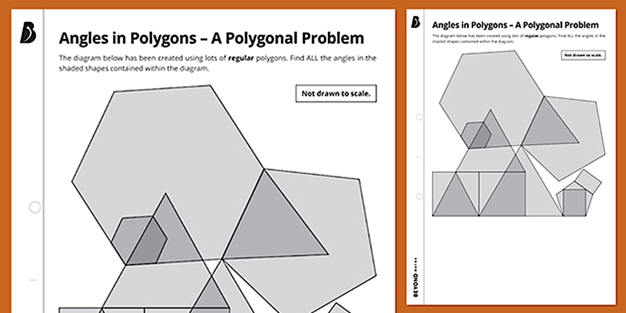 👉 Angles in Polygons - A Polygonal Problem (teacher made)