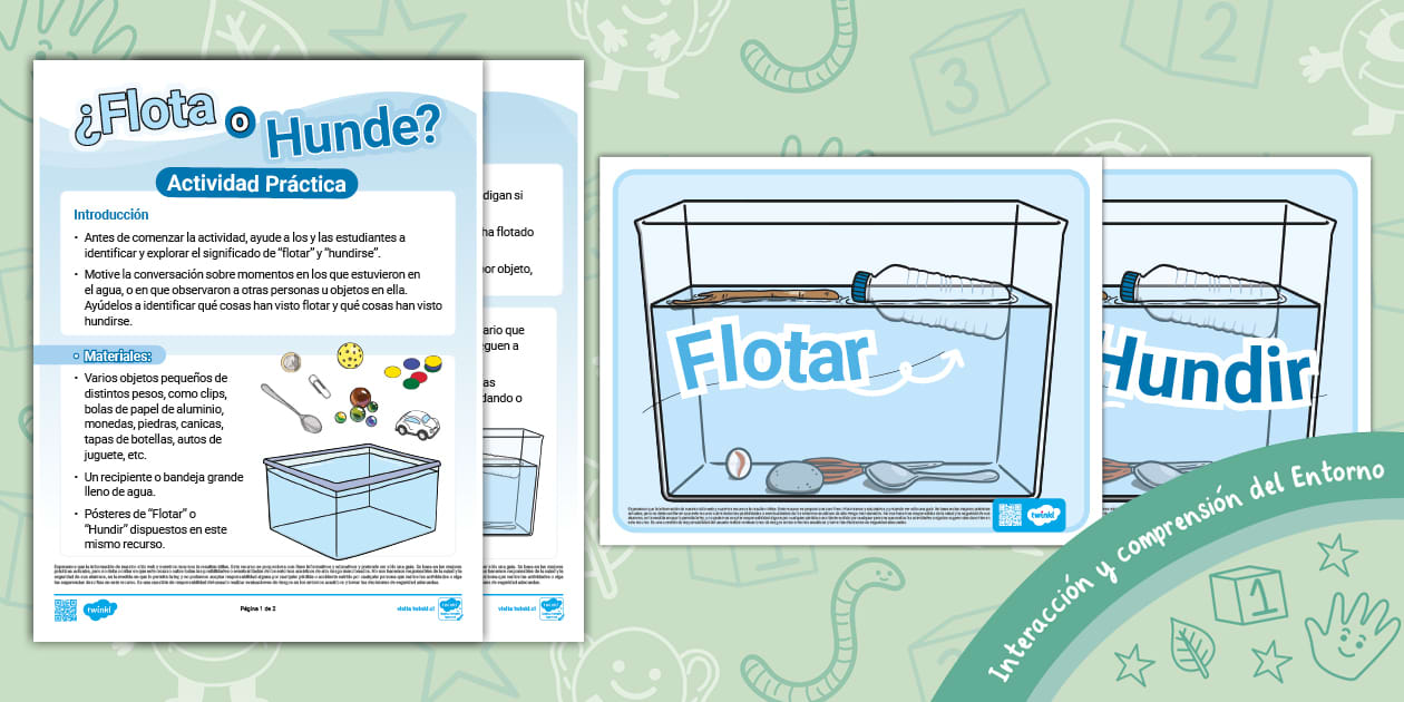 Experimento | Flotar o Hundirse | Preescolar | Entorno