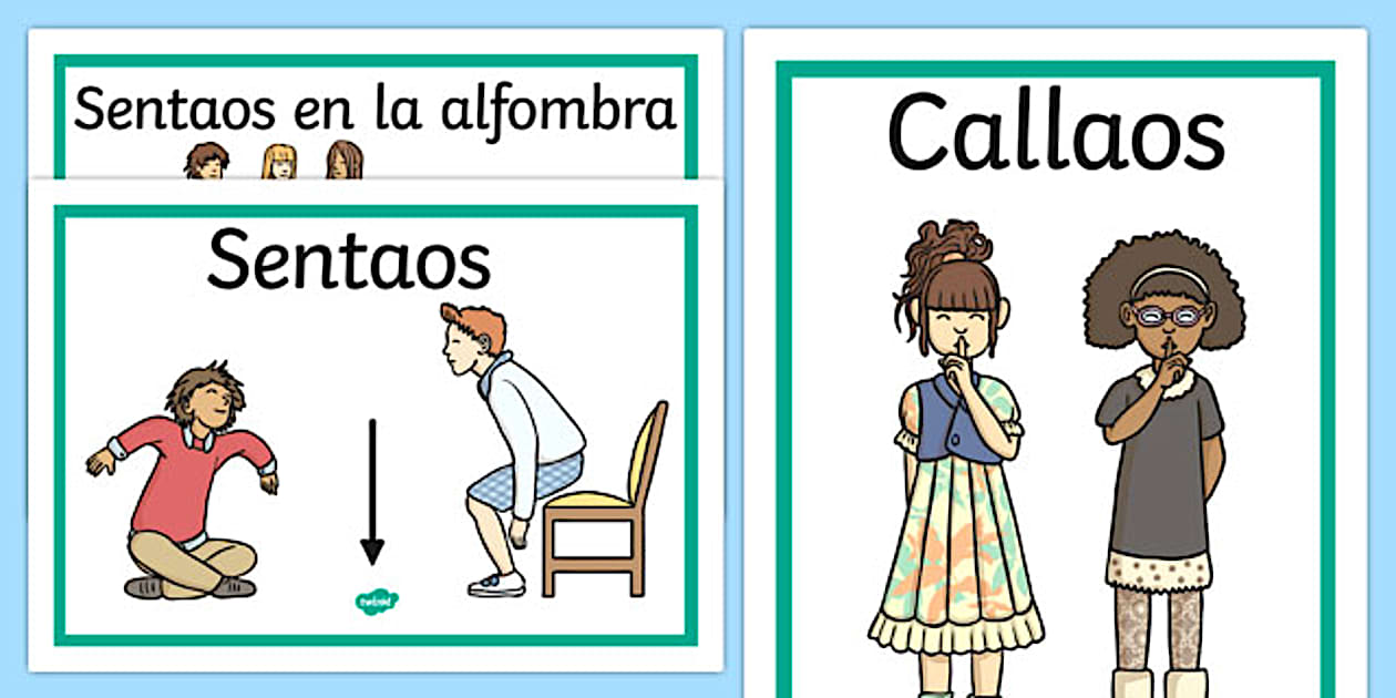 Dyslexic Spanish Classroom Instructions Display Posters Display Posters