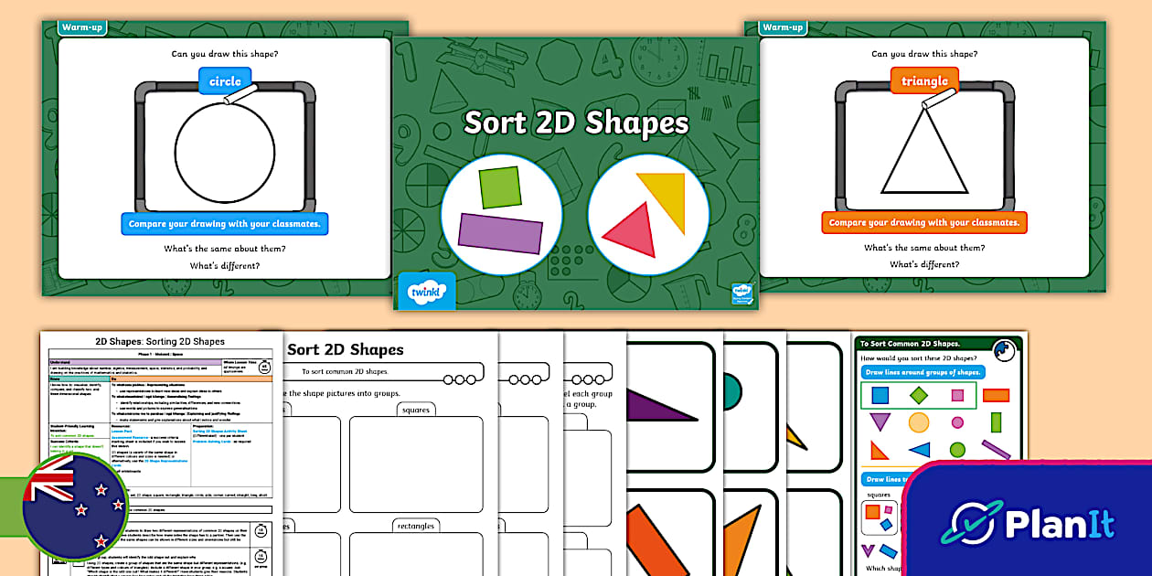Phase 1 Space: 2D Shapes (Sorting 2D Shapes) Lesson 3