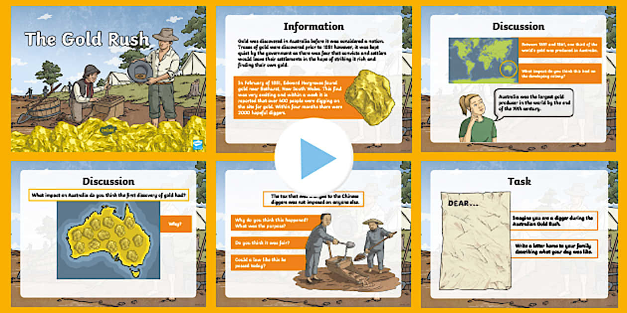 Gold Rush PowerPoint (teacher made) - Twinkl