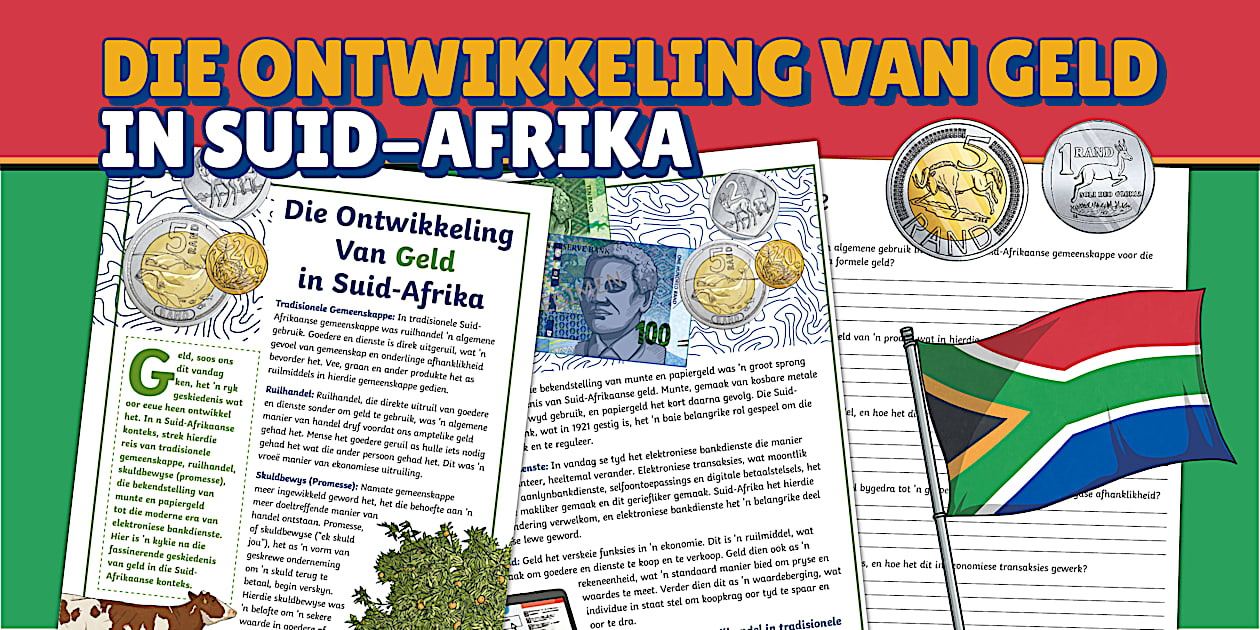 Die Ontwikkeling van Geld in Suid-Afrika (KABV-belyn)