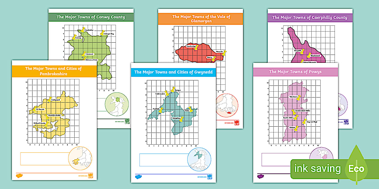 Welsh Counties and Cities Map Activity | Twinkl Wales