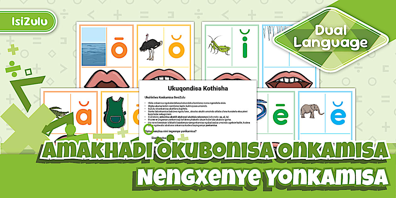 Udonga Lomsindo: Amakhadi Okubonisa Onkamisa kanye Nengxenye Yonkamisa