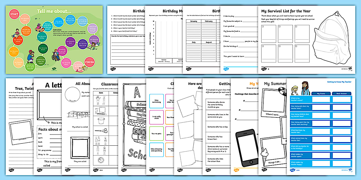 First Week Back to School Activities Pack F-2 | Twinkl