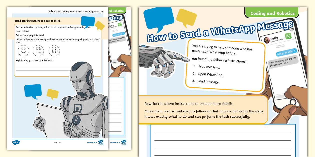 Robotics and Coding - How to Send a WhatsApp Message.