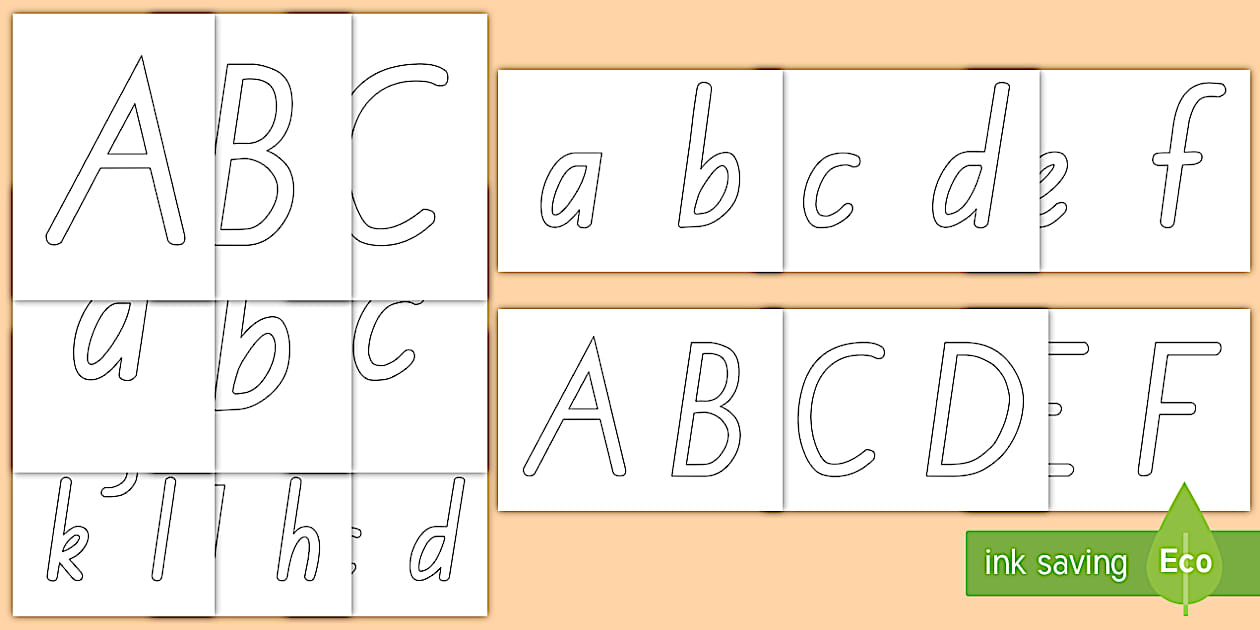 Tactile Letter Template Cut-Outs - Twinkl