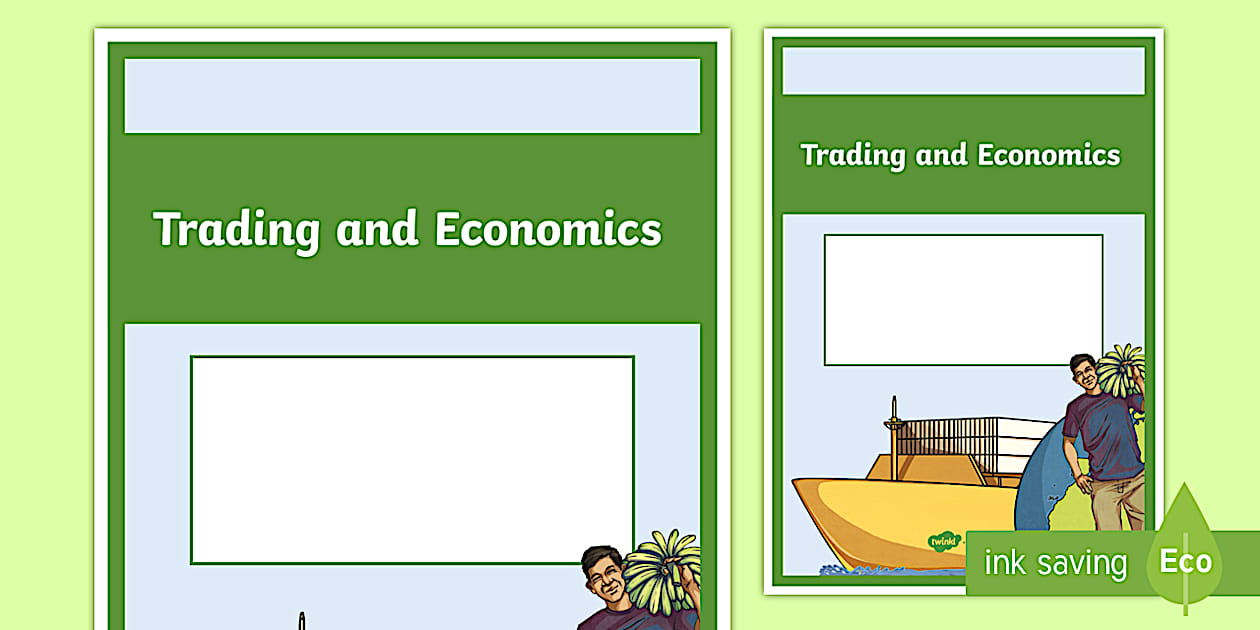 Trade and Economics Book Cover - (teacher made) - Twinkl