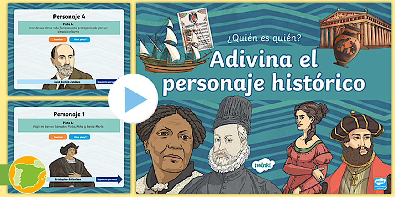 Juego adivina el personaje: ¿Quién es quién?