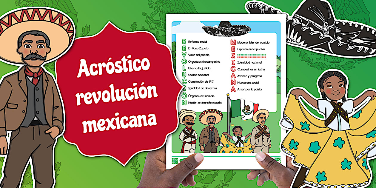 Acróstico de la Revolución Mexicana