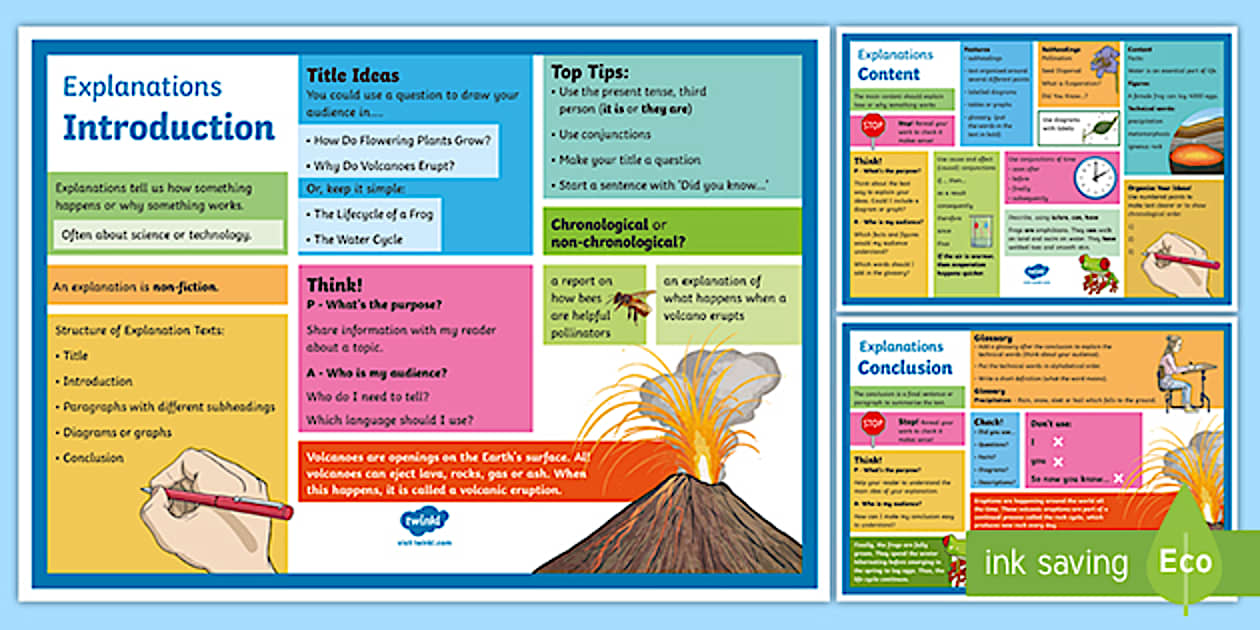 LKS2 Explanation Writing Display Posters (teacher made)