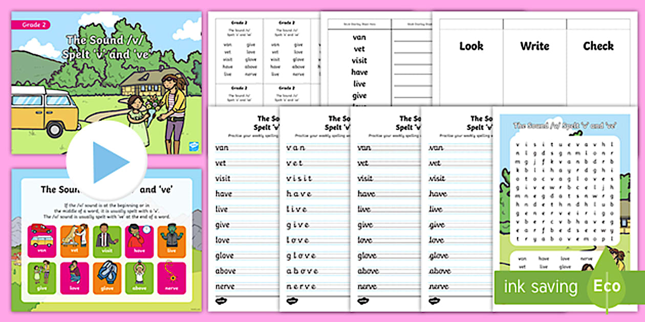 V Phonics Worksheet | Grade 2 Resources | Twinkl ZA - Twinkl