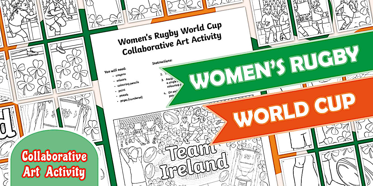 Women's Rugby World Cup Collaborative Art Activity