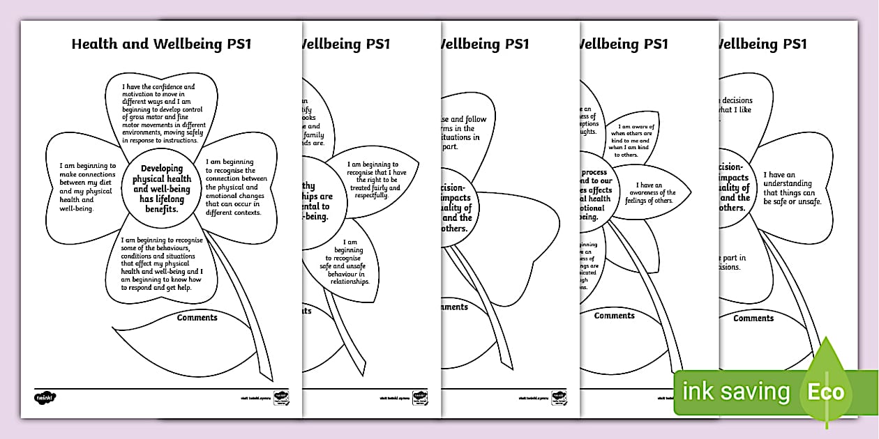 CfW: Health and Wellbeing PS1 Assessment Flower Pack