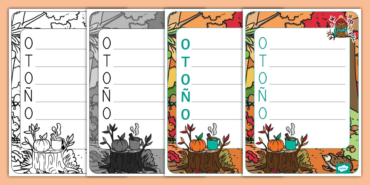 Acróstico: Otoño (teacher made) - Twinkl