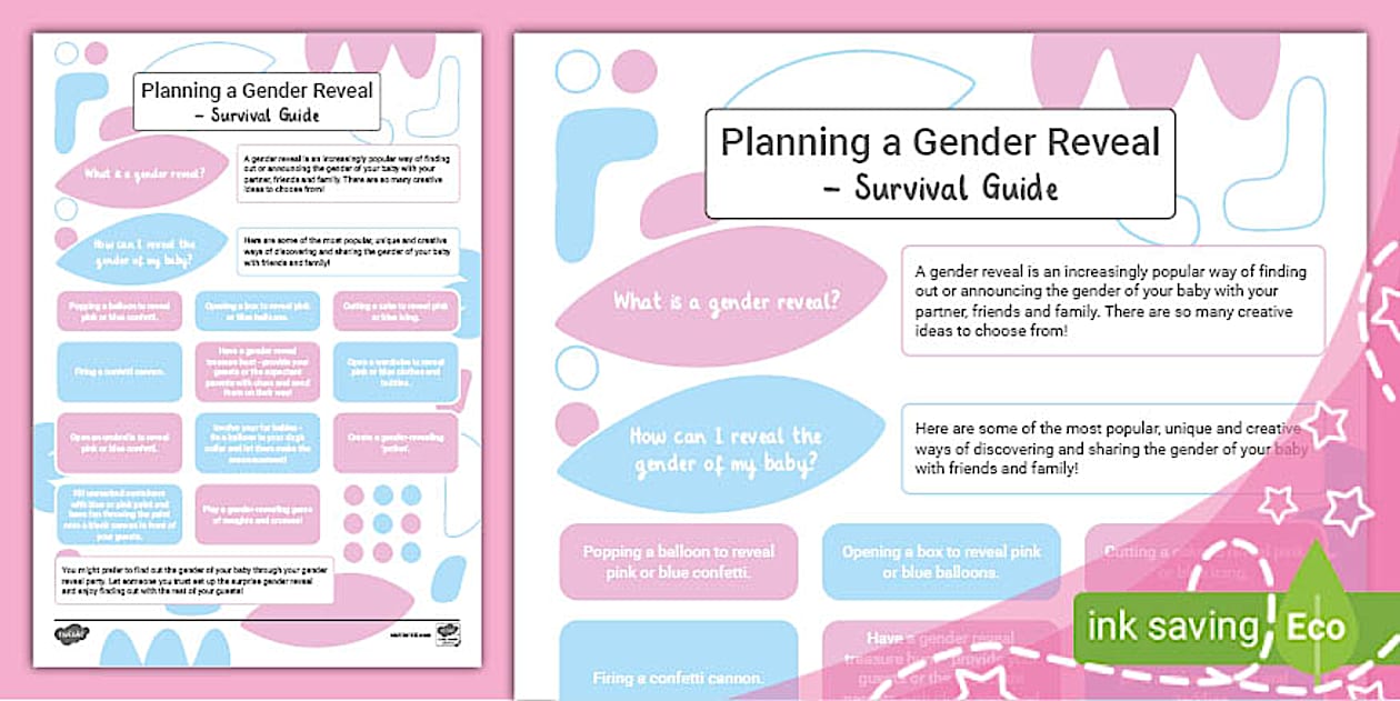 FREE! - Gender Reveal Inspiration (Teacher-Made) - Twinkl