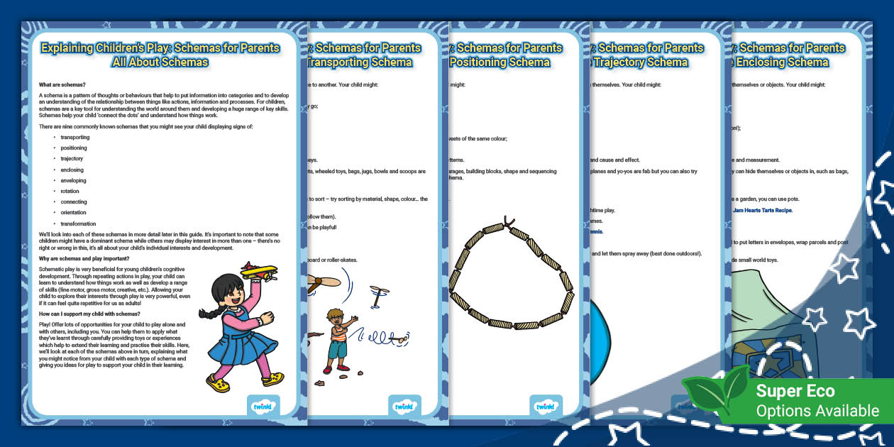 Explaining Children’s Play: Schemas for Parents - Twinkl