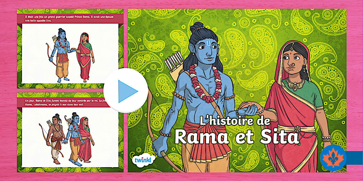 The Story of Rama and Sita Presentation French - Twinkl