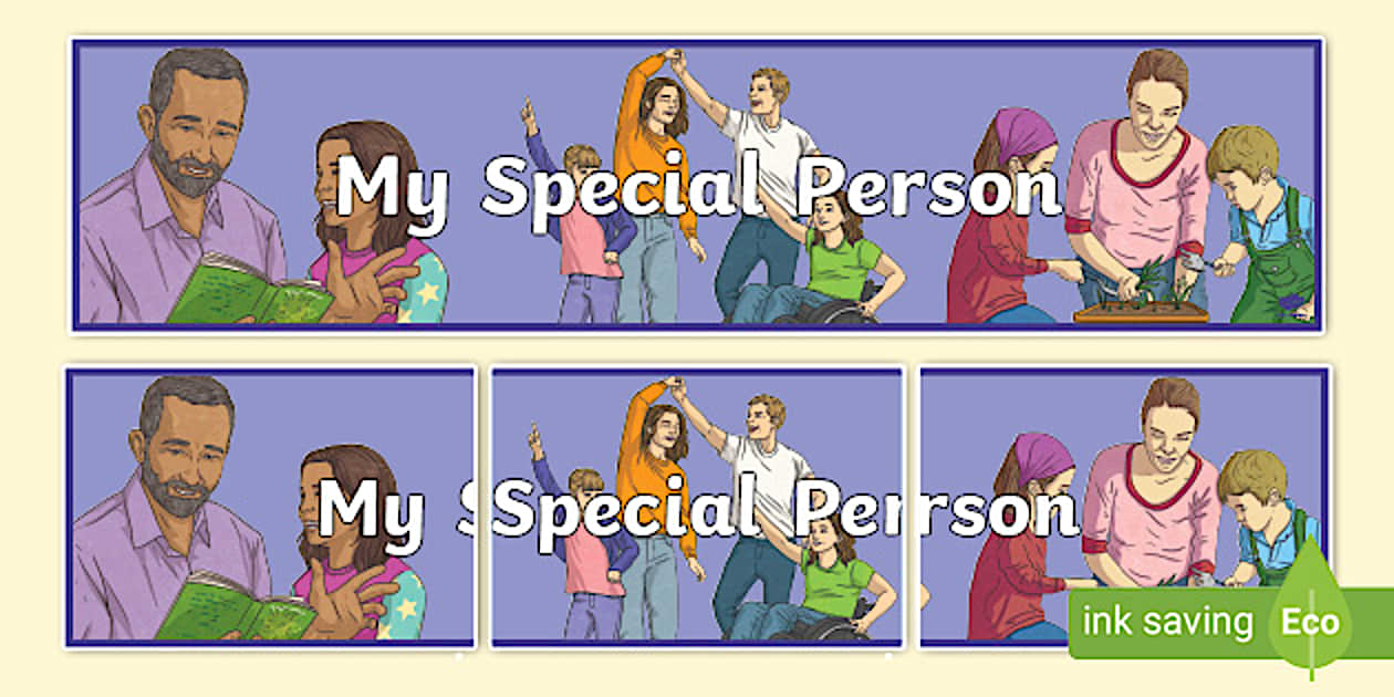 Editable My Special Person Display Banner - Twinkl
