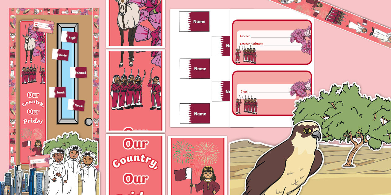 National Day Themed Door Display