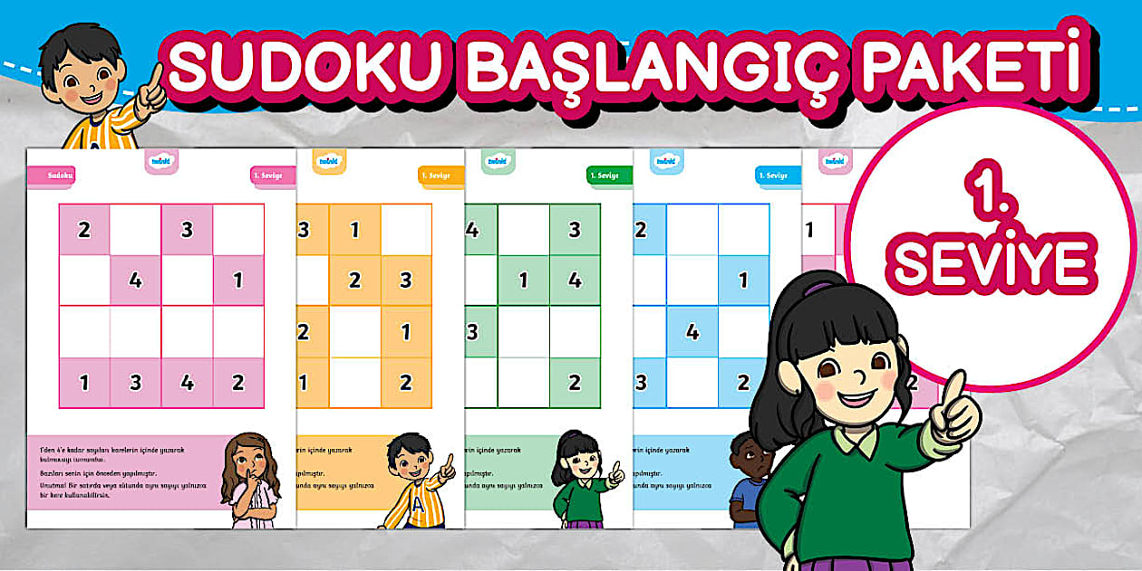 Sudoku Başlangıç Paketi - 1. Seviye