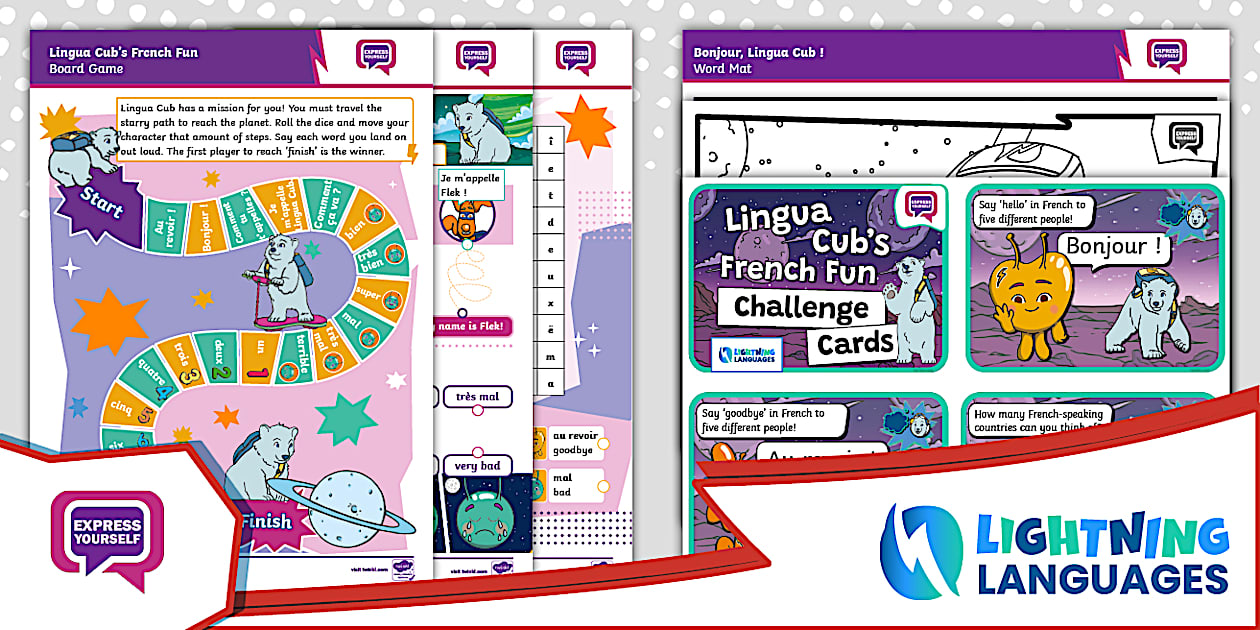 👉 Lingua Cub's French Fun Pack