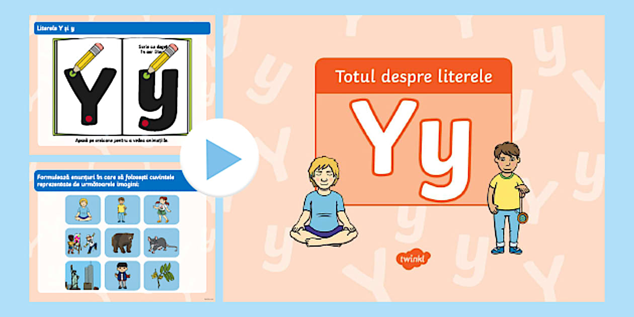 Totul despre litera Y – Prezentare PowerPoint - Twinkl