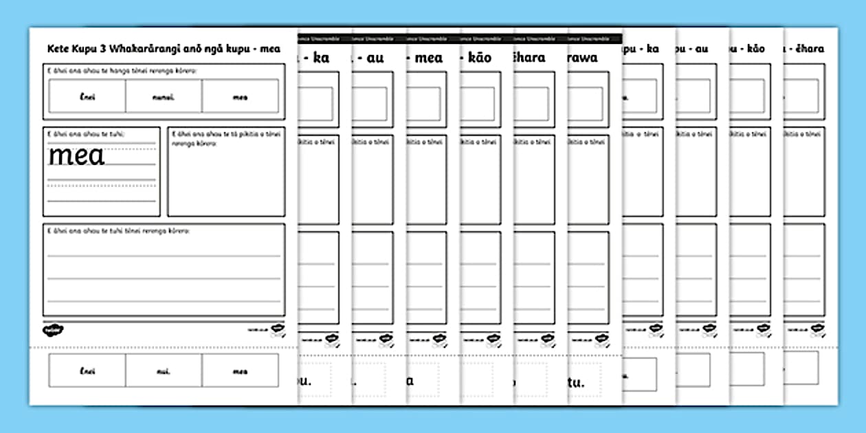 Te Reo Māori Words and Sentence-Building Activity Pack | NZ