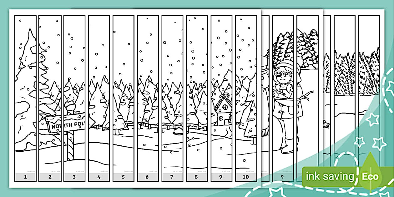 Winter Counting Puzzle (teacher made) - Twinkl