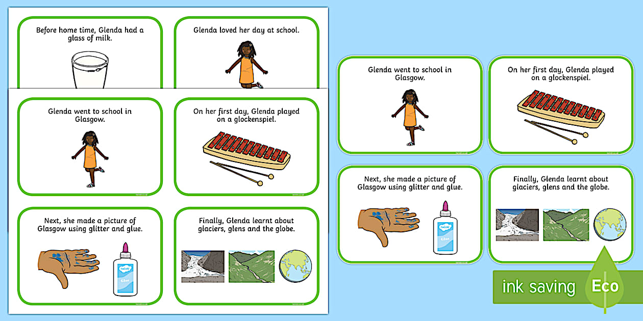 Initial gl Word Story Cards (teacher made) - Twinkl