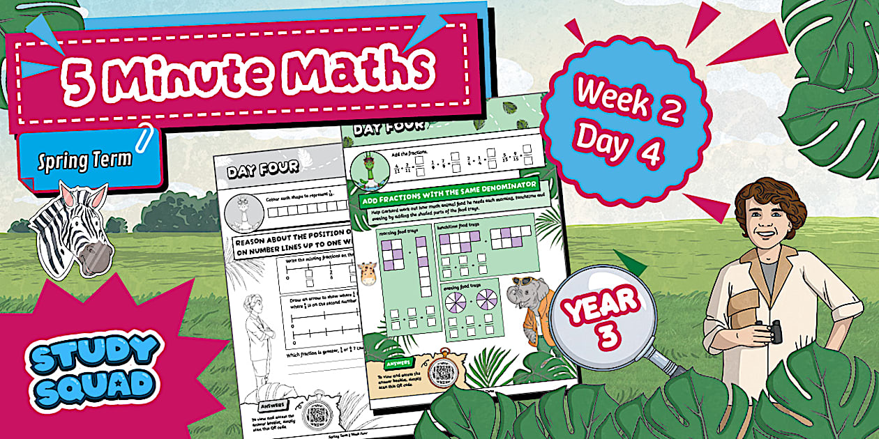 👉 Study Squad 5 Minute Maths - Year 3 Spring - Week 2 Day 4