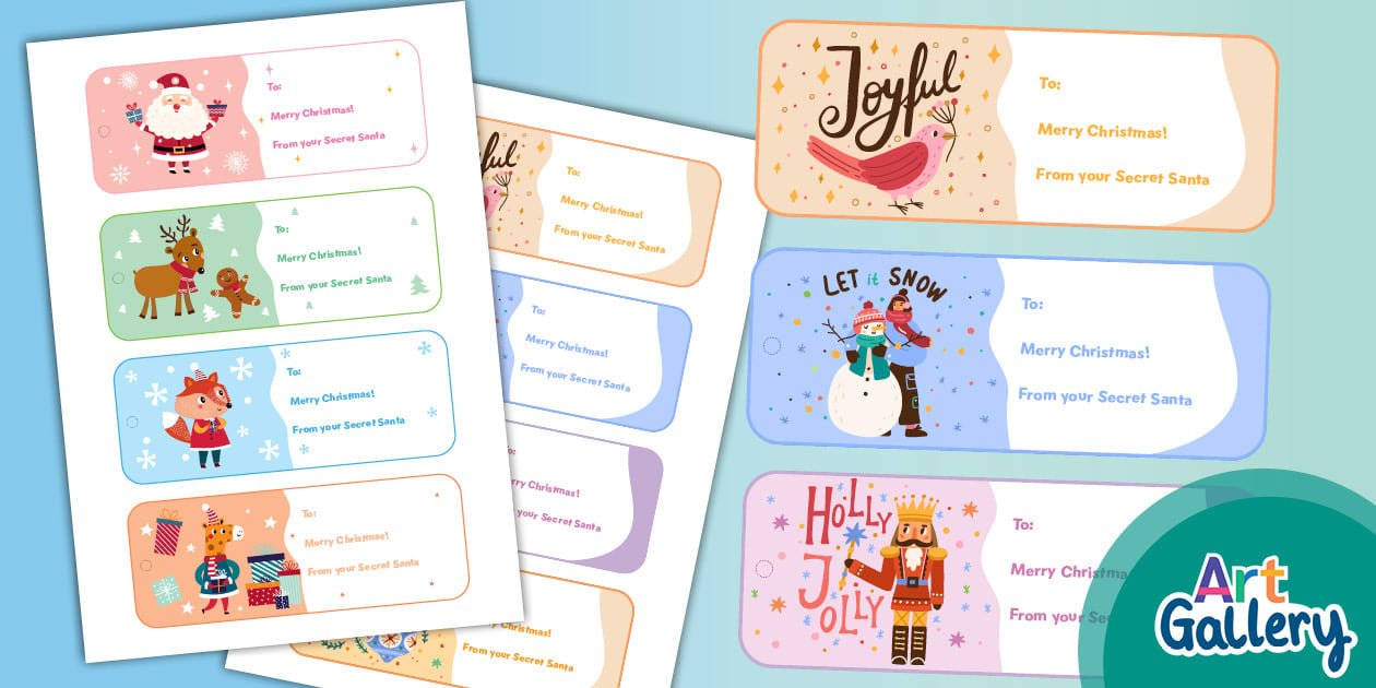 Secret Santa Gift Tags (teacher made) - Twinkl