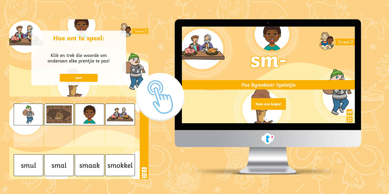 Graad 2 Klanke Interaktiewe Speletjie sm- (teacher made)