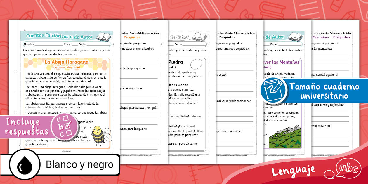 Comprensión de Lectura | Cuentos Folclóricos y de Autor