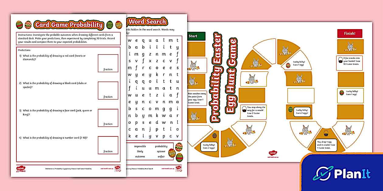 Year 5 Probability: Eggsploring Chance Home Learning Tasks