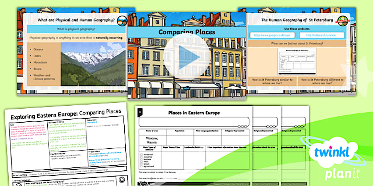 Geography: Exploring Eastern Europe: Comparing Places Year 5 Lesson Pack 4