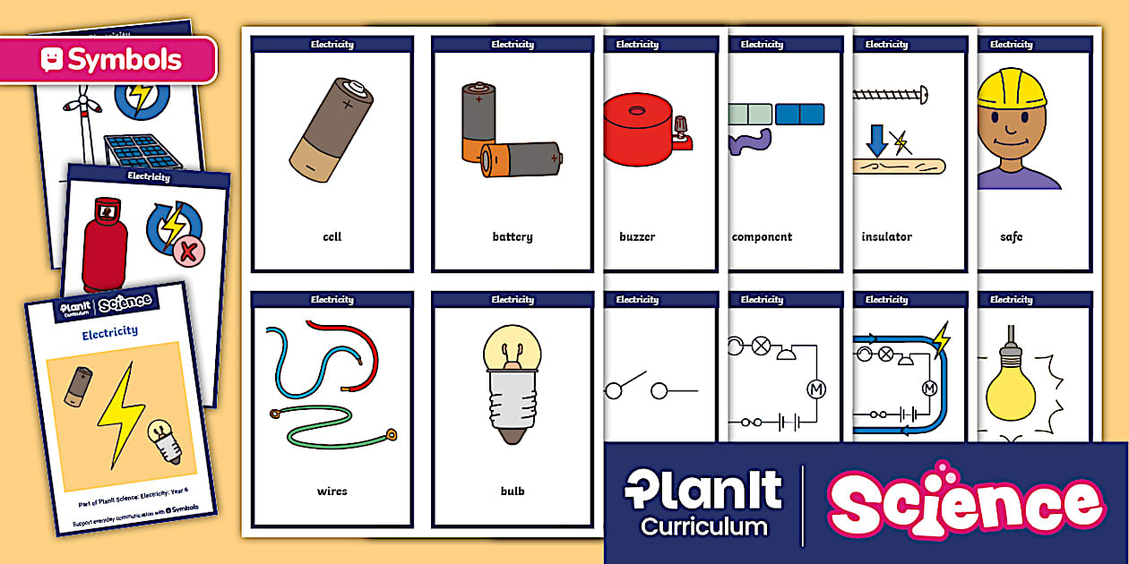 Twinkl Symbols: Electricity: Year 6: Flashcards