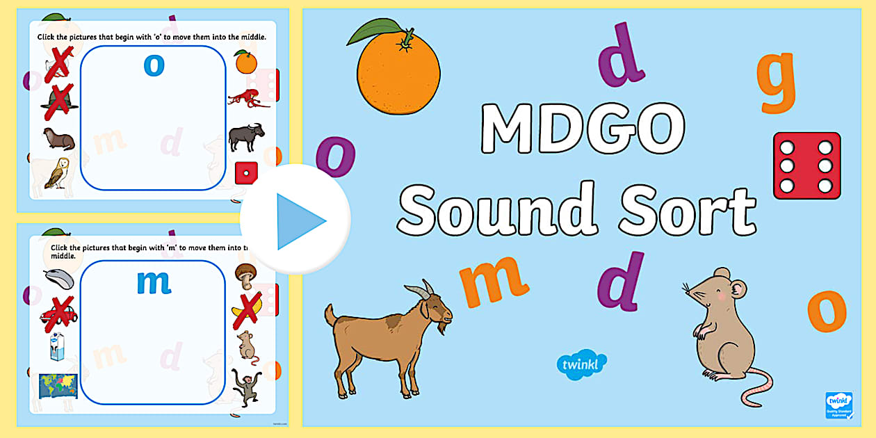 MDGO Initial Sounds Game PowerPoint (teacher made) - Twinkl