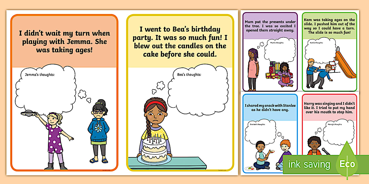 Other Peoples Feelings Thought Cards Set 2 (Teacher-Made)