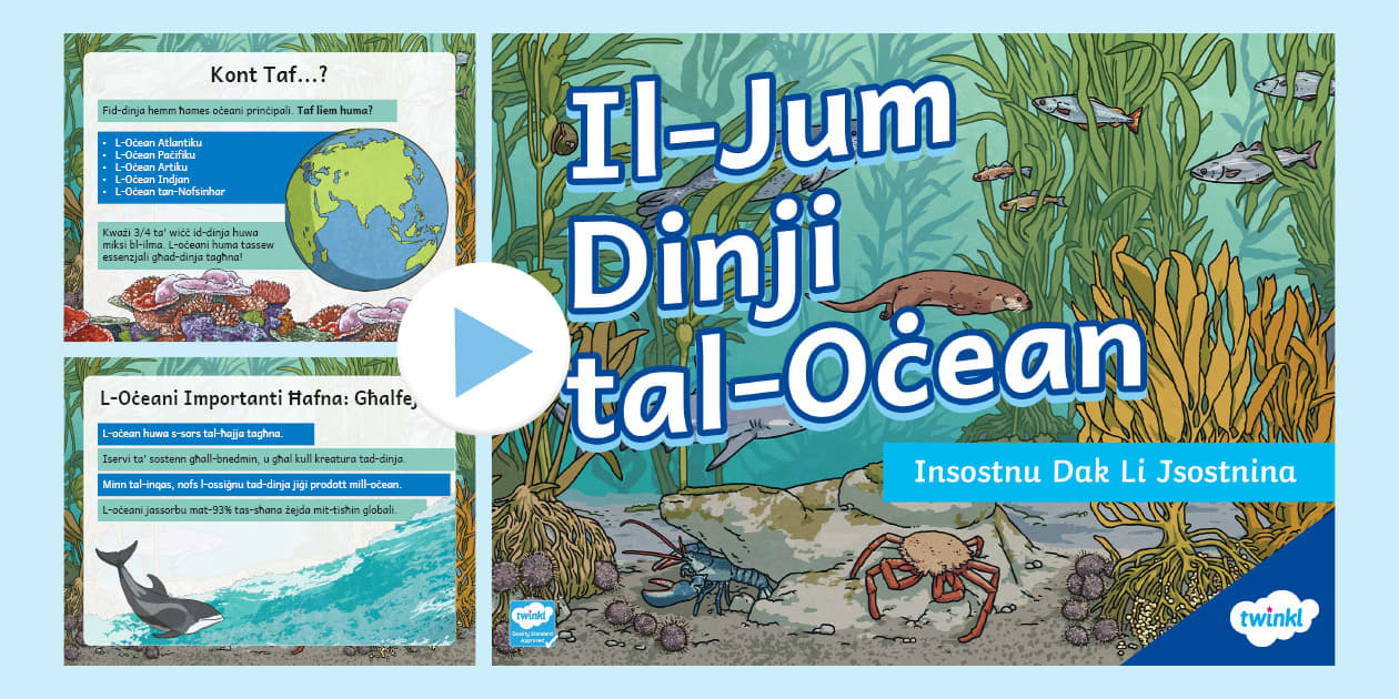 Preżentazzjoni: Il-Jum Dinji tal-Oċeani (Teacher-Made)