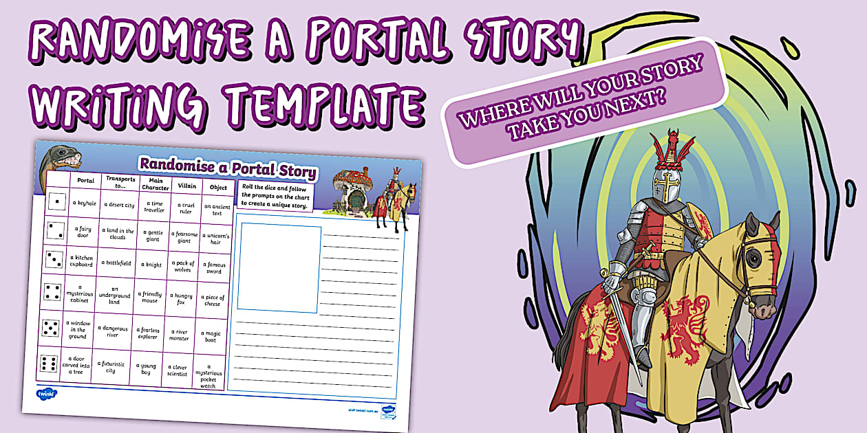 * NEW * Randomise a Portal Story Writing Template