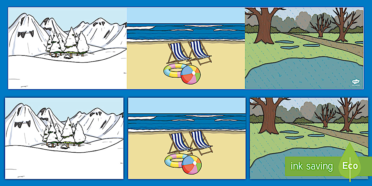 Weather Small World Background (teacher made) - Twinkl