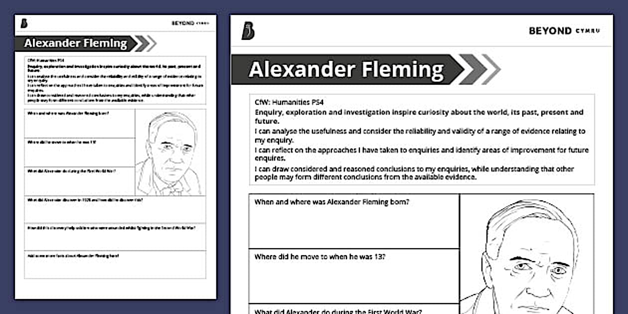 Beyond Cymru: Alexander Fleming Research Activity Sheet