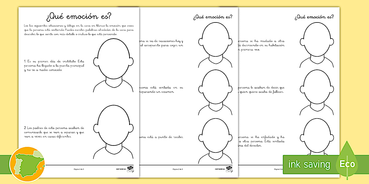 Ficha de actividad: ¿Qué emoción es? (teacher made)