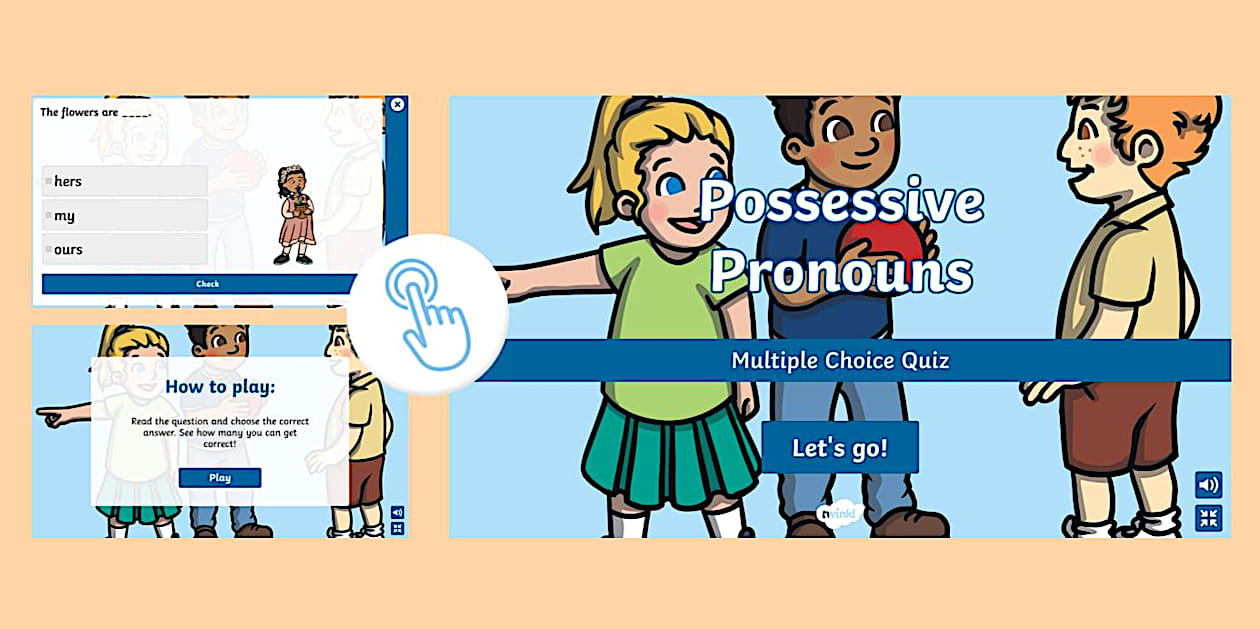 ESL Possessive Pronouns Interactive Multiple Choice Quiz
